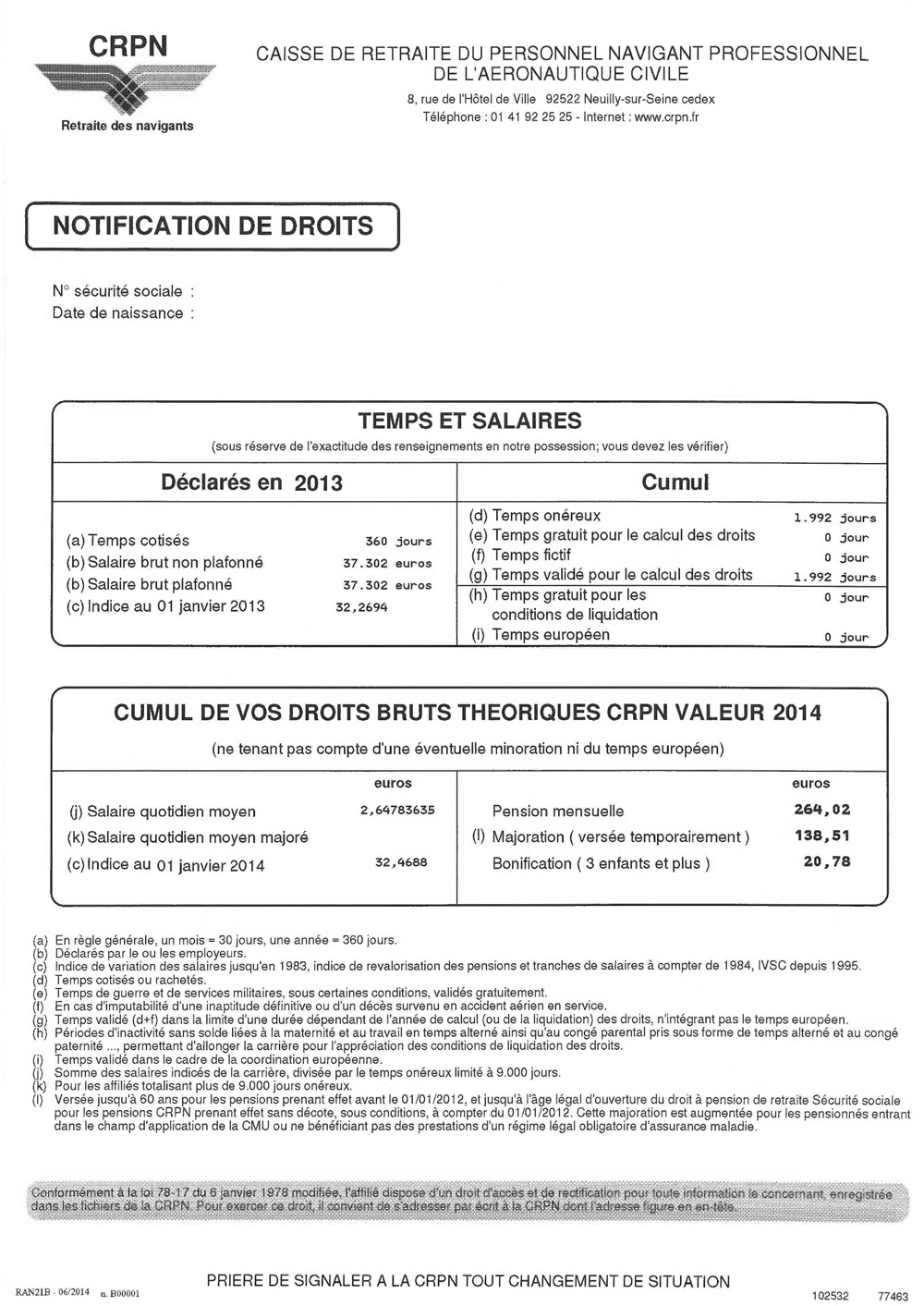 exemple de Notification de droits - CRPN